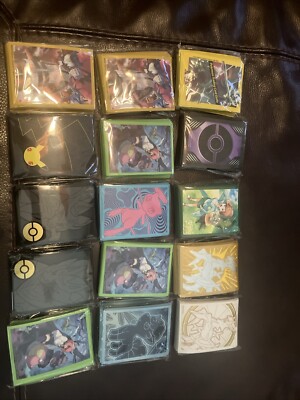 15 Pokémon Sleeves Lot, Collection Boxes, Arceus, Mew, Pikachu ...