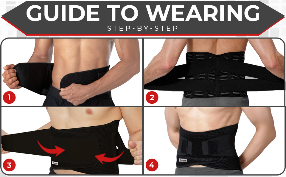 Double Pull Breathable Lumbar Lower Bad Back Pain Posture Support Belt ...