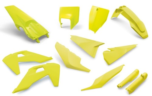 HUSQVARNA PLASTIC KIT YELLOW FC250 FC350 FC450 FE250 TC125 TC250 FE501 ...