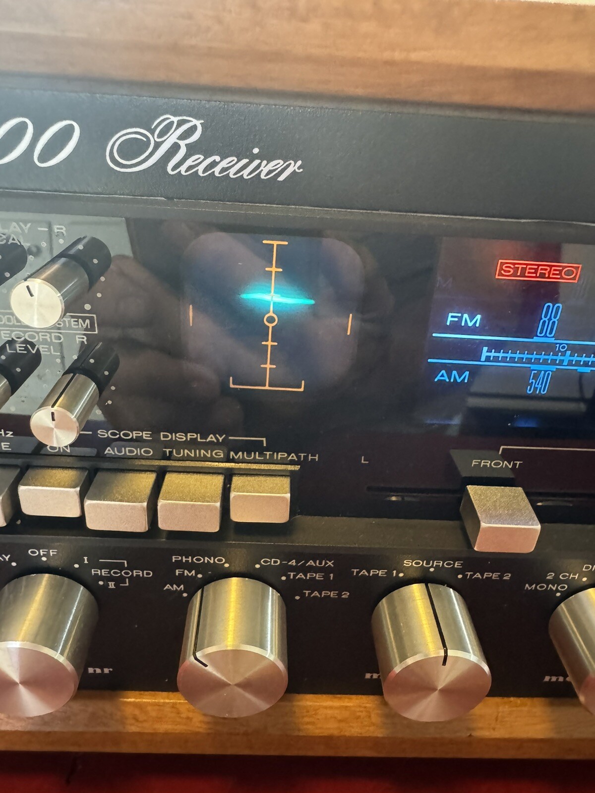 MARANTZ 4400 BLUE SCOPE AM/FM QUAD RECEIVER / WC-43 CABINET FULLY ...