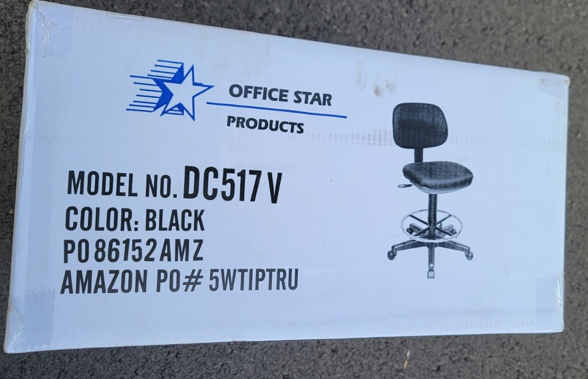 DC Series Adjustable Drafting Chair with Foot Ring and Sculptured Foam ...