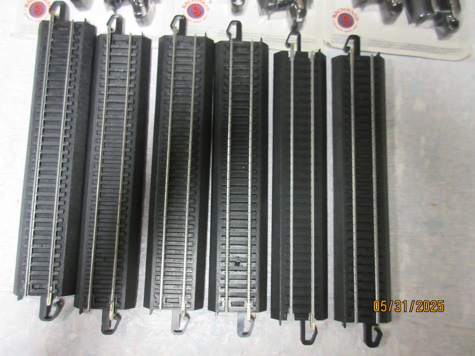 1-Lot Bachmann HO Scale E-Z Track, Some is in Sales Pack, C-7 Condition ...