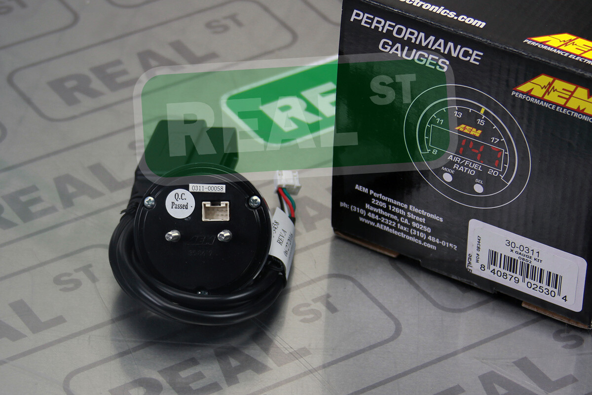 AEM X-Series OBDII Digital Gauge Black Bezel Black Faceplate DTC can ...