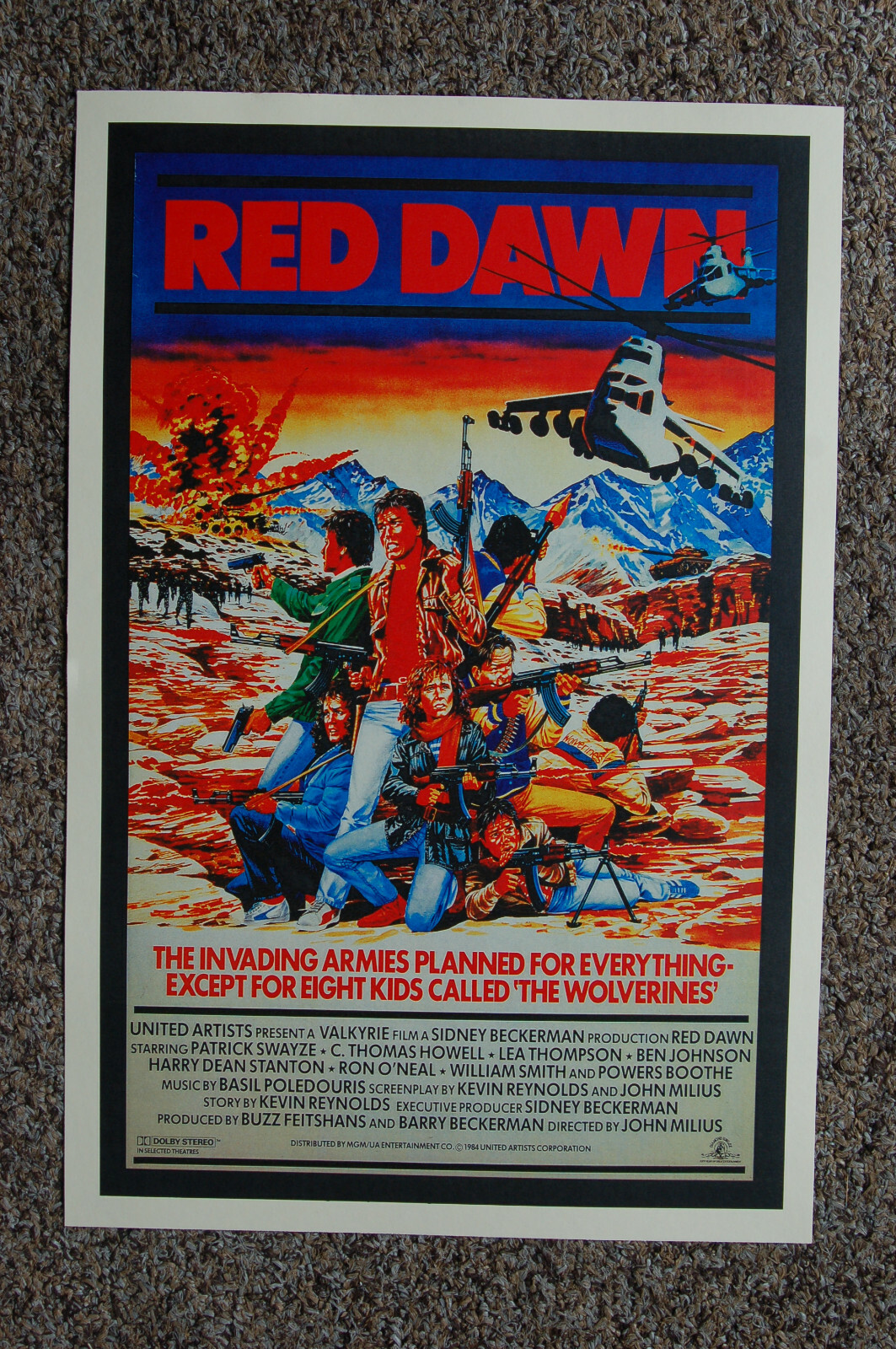Red Dawn Lobby Card Movie Poster #1 Patrick Swayze C Thomas Howell Lea ...