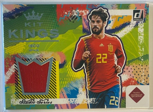 2021-22 DONRUSS SOCCER ROAD TO QATAR KIT KINGS PATCH ISCO SPAIN | eBay