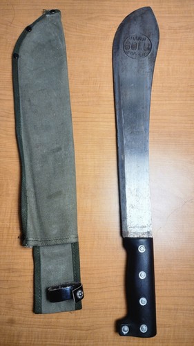 21” Machete Black Tactical Stealth Ops Nylon Sheath Back Strap Belt ...