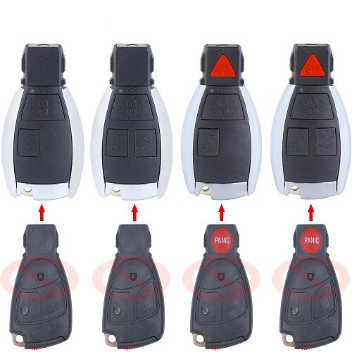 Smart Remote Key Case Cover 2 3 4 Buttons for Mercedes Benz CLS C E S ...