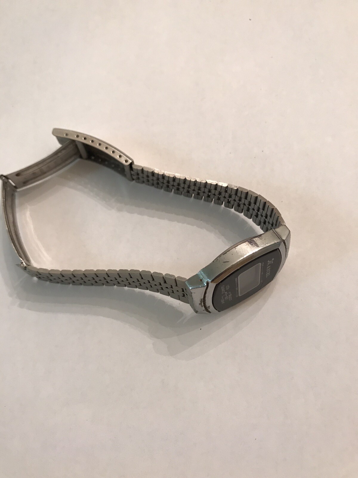 Vintage Marcel LCD Quartz Watch 1970’s Silver Color (Stainless Steel ...