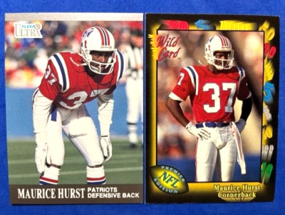 NFL - Maurice Hurst 1991 Fleer Ultra & 1991 Wild Card Football ...
