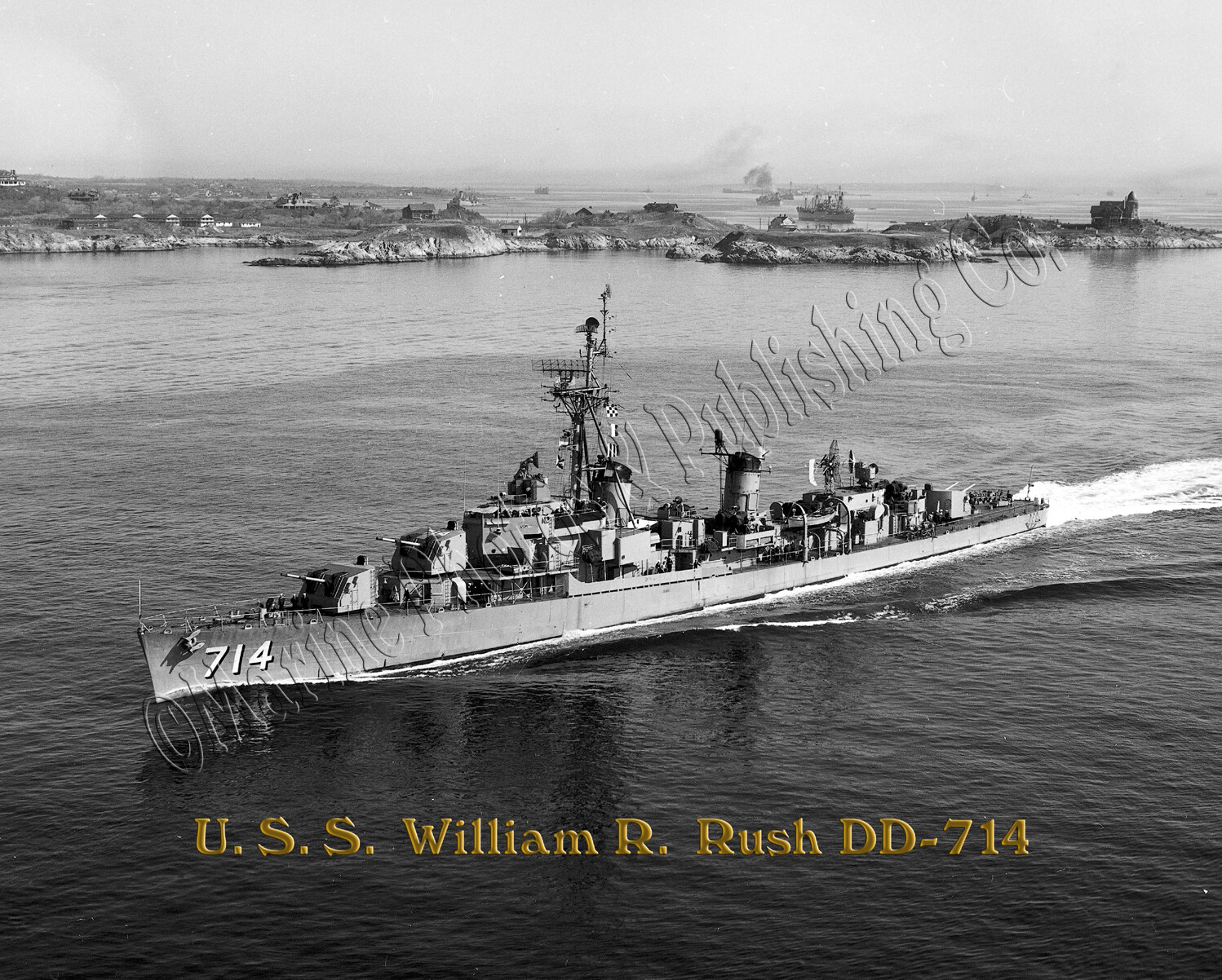 USS WILLIAM R RUSH DD 714 Photo Print Personalized US Navy | eBay