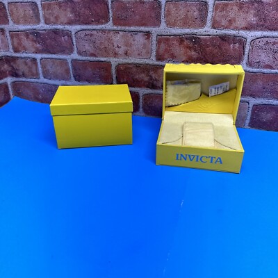 Invicta Watch Case Yellow Classic Wave One Slot & Cardboard Box ...