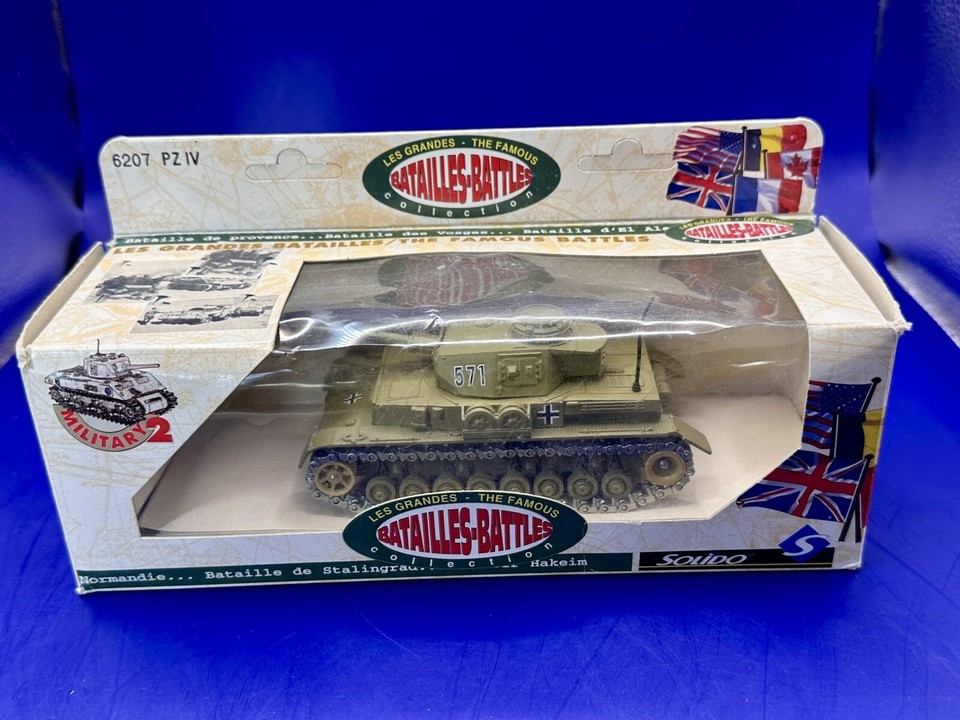 Solido W/Box Verem Metal WWII Tank German Yellow Dunkelgelb Panzer IV ...