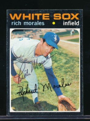 1971 TOPPS #267 RICH MORALES signed auto autograph centered clean card ...