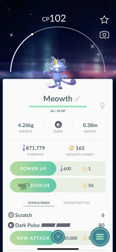 Shiny Alolan Meowth Pokemon Go | eBay