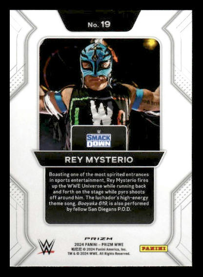 Rey Mysterio Theme Song 2024 Panini Prizm WWE #19 Rey Mysterio