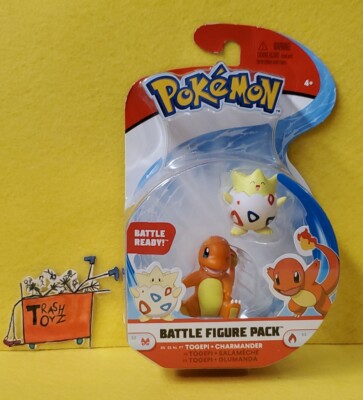 NEW POKEMON TOGEPI AND CHARMANDER SCALED TO BATTLE MINI FIGURE PACK ...