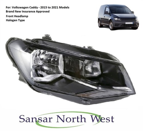 For Volkswagen Caddy - Drivers Side Front Headlamp Headlight Halogen O ...