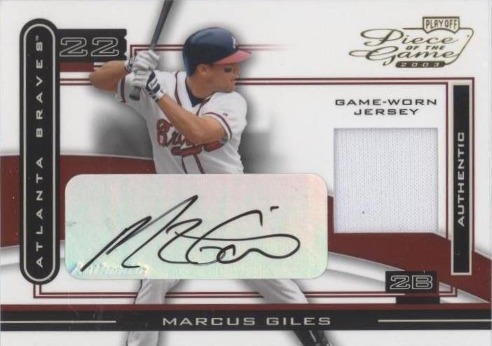 2003 Playoff Piece of the Game - Marcus Giles #POG-25 Autographs (AU ...
