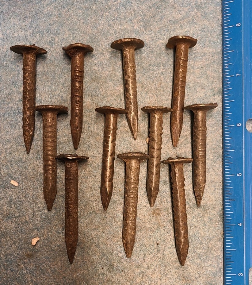 11 different Union Pacific Railroad Foot Nails AKA Switch date Nails | eBay