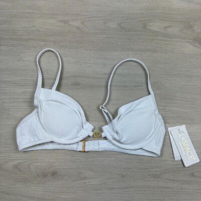 L*Space Stardust Underwire Bikini Swim Top Size Medium White NEW | eBay