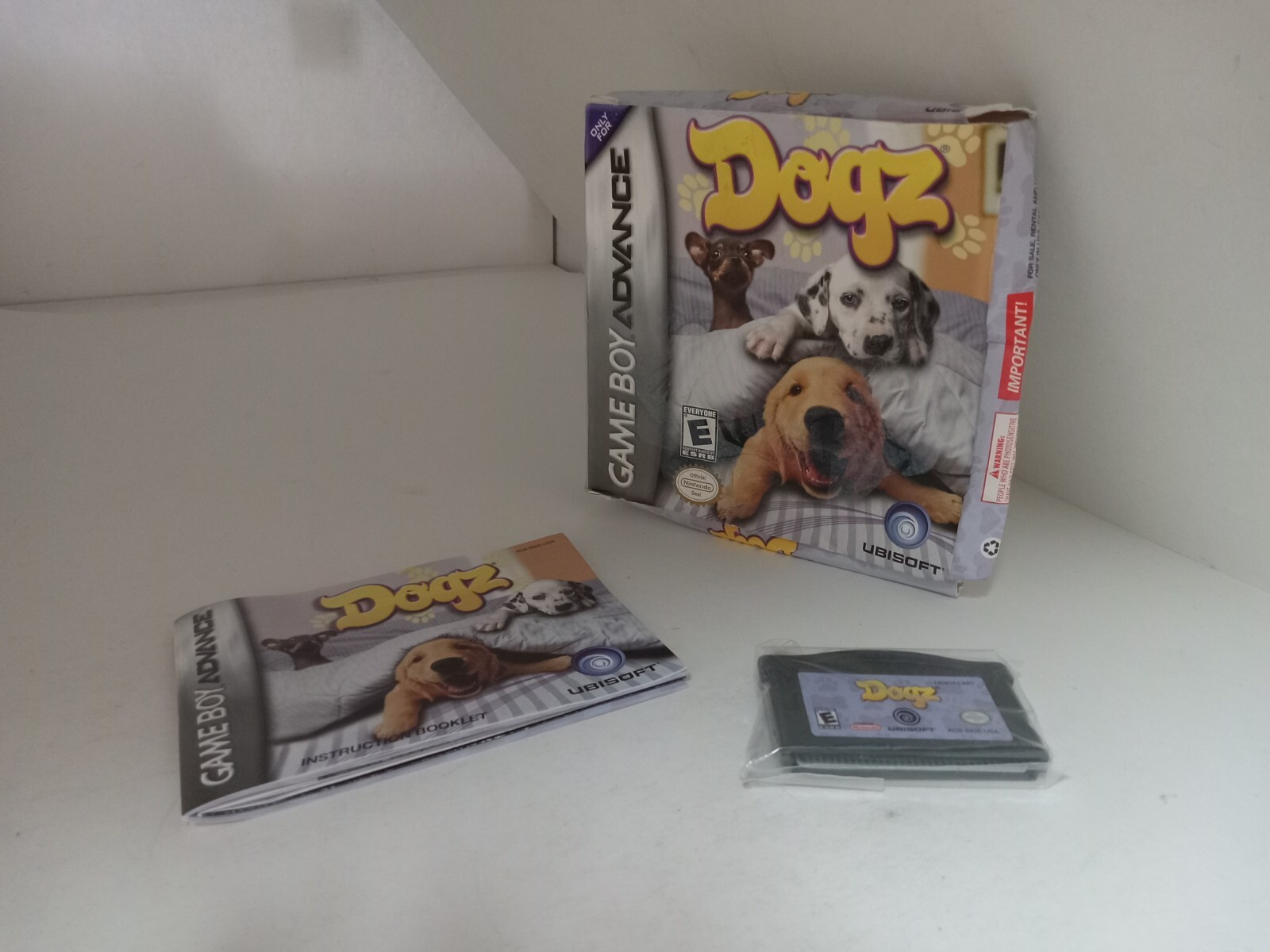 Dogz game for Gameboy Advance complete CIB with crushed box Dogs #P21 ...