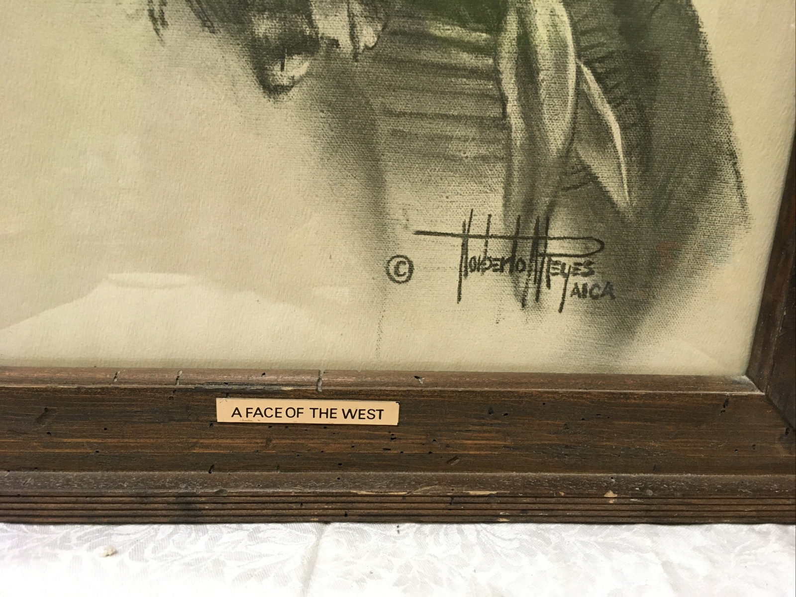 Vintage Norberto Reyes /AICA “Face Of The West” Print Art. | eBay