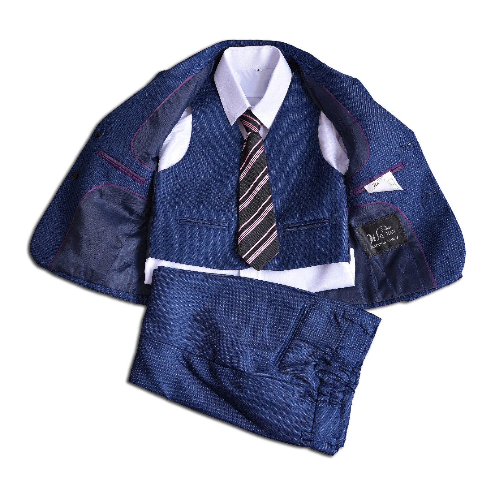 Boys Formal Suits Wedding PageBoy Party Prom 5 Piece Suit 2-15 Years ...