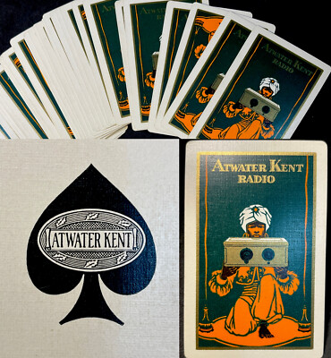 Magic Talisman Historic Atwater Kent Wooden Antique Radio Playing Cards ...