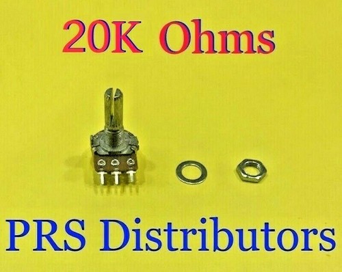 20K OHMS Linear Panel Mount Volume Control B20K Potentiometer 3 ...