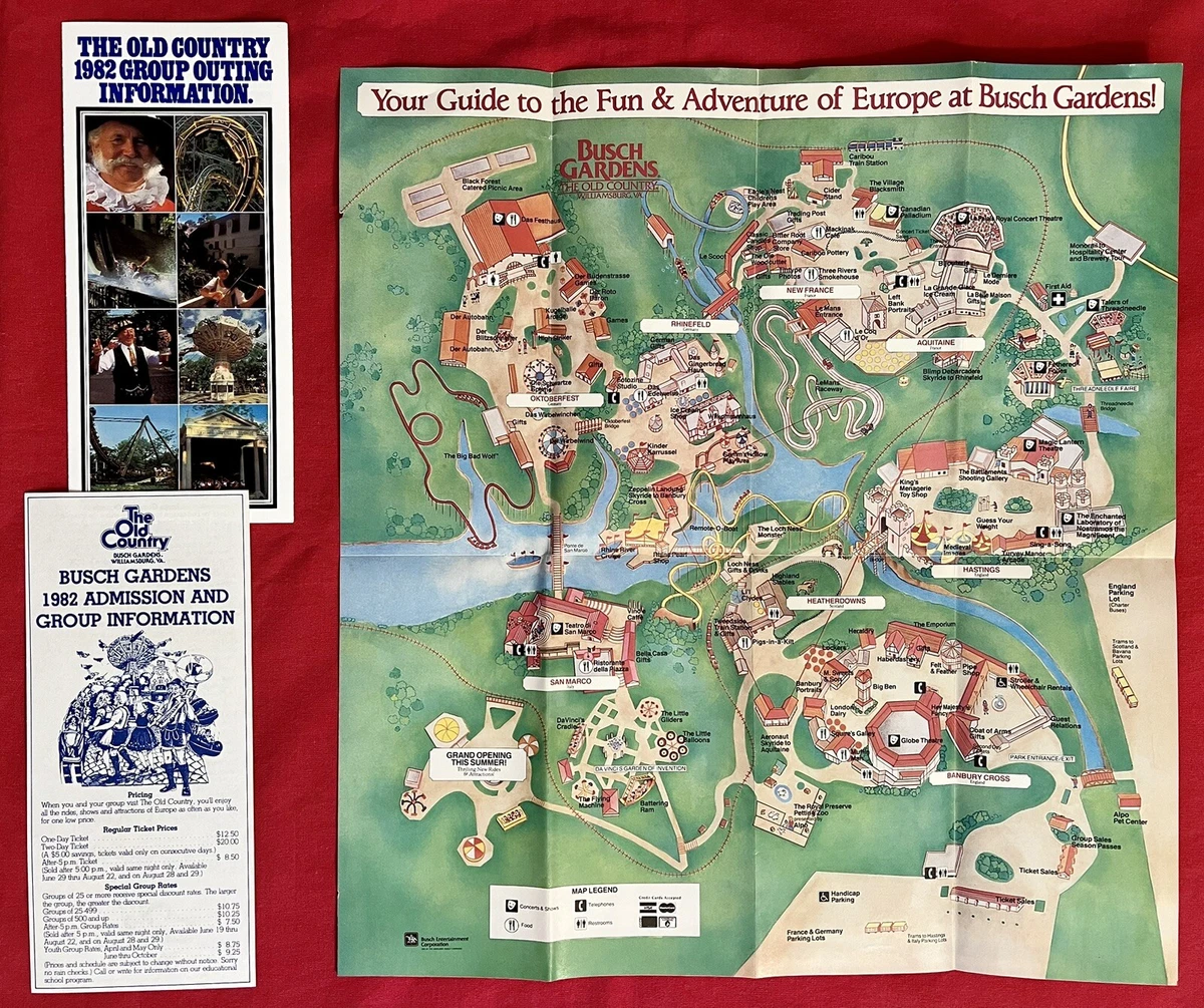 Busch Gardens Old Country Map | Fasci Garden