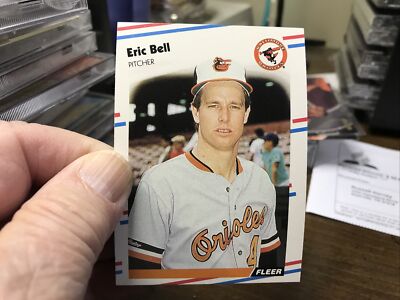 1988 Fleer Baseball FROM FACTORY SET # 555 Eric Bell | eBay