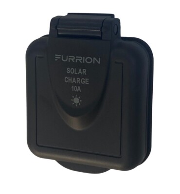 Furrion RV 10 Amp RV Solar Port Inlet Black Marine Grade Camper ...