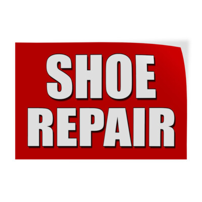 Decal Stickers Shoe Repair Promotion Business Vinyl Store Sign Label ...