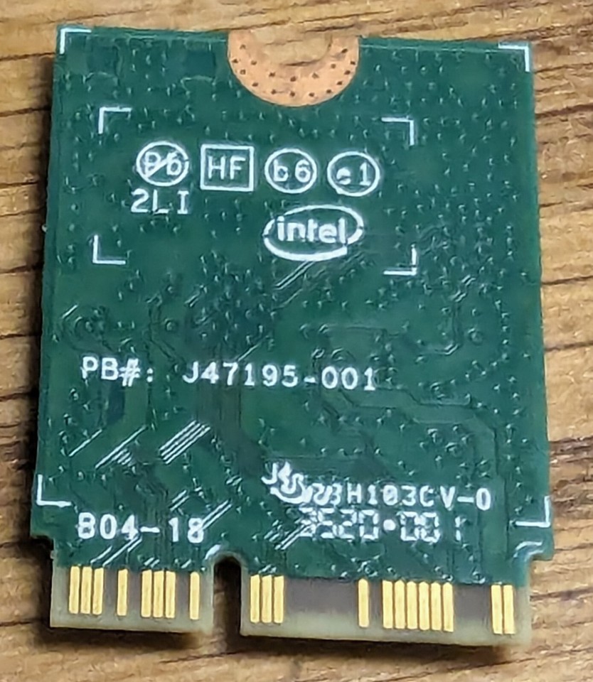 Intel 9560NGW Dual Band Wireless-AC 9560 WiFi Card, Bluetooth 5.0, SPS ...