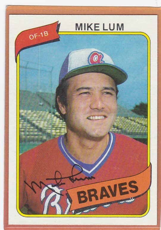 1980 TOPPS BASEBALL MIKE LUM #7 BRAVES NMMT/NMMT+ *94080 | eBay