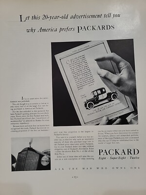 1935 Packard Motor Car Coupe Fortune Magazine Print Advertising ...
