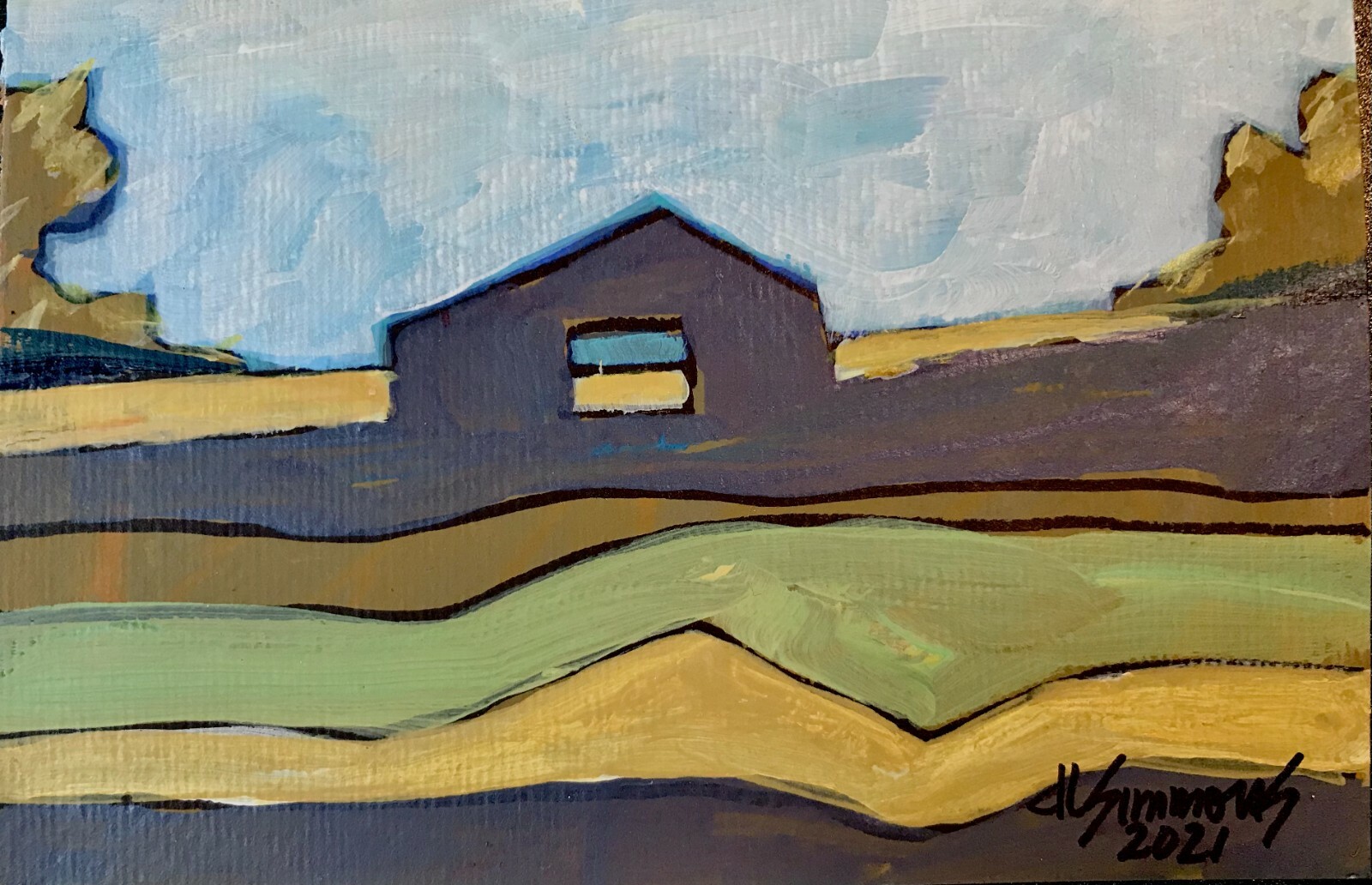 Acrylic on Paper - Studies, small paintings - Series of 24 images ...