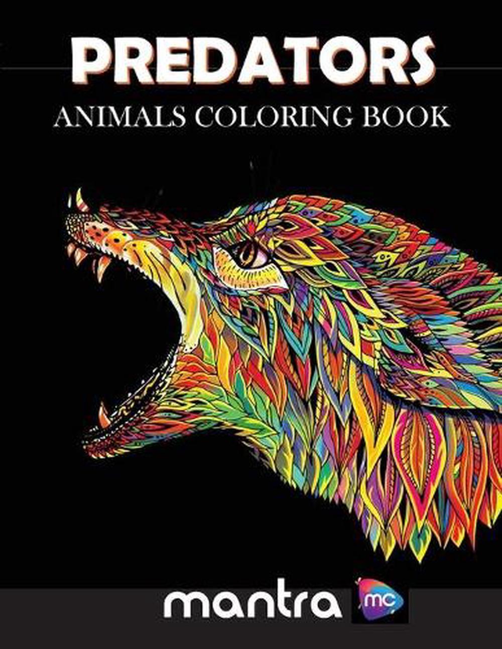 Predators: Animals Coloring Book: Coloring Book for Adults: Beautiful ...