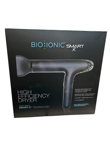 Bio Ionic Smart-X High Efficiency Hair Dryer w/ Diffuser & Concentrator ...