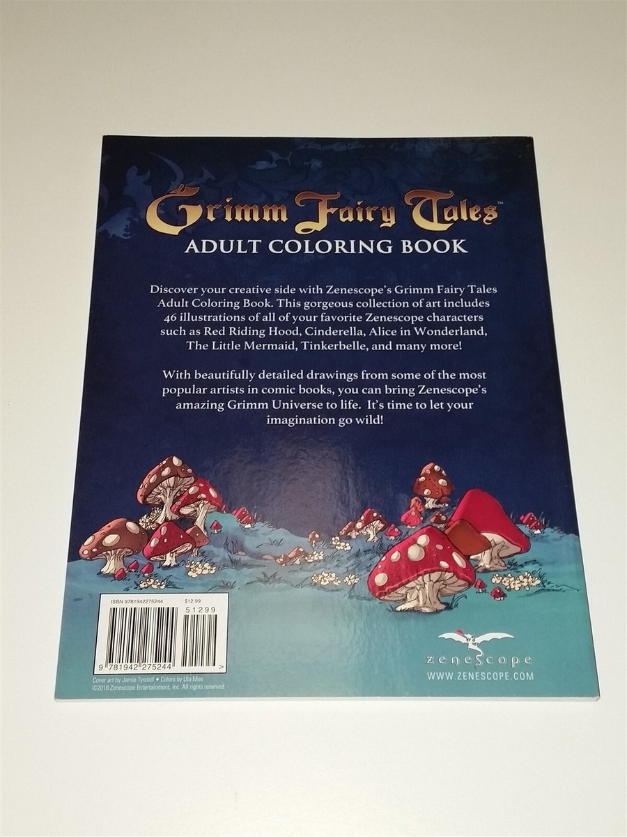 Grimm Fairy Tales Coloring Book Grimm Fairy Tales Adult Coloring Book