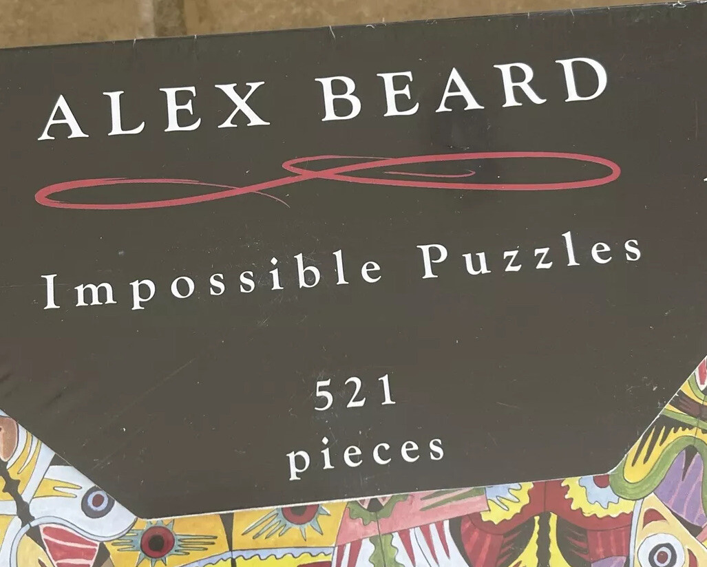 Alex Beard Impossible Puzzles Jigsaw Butterflies 521 Pieces 25"x 17.5 ...