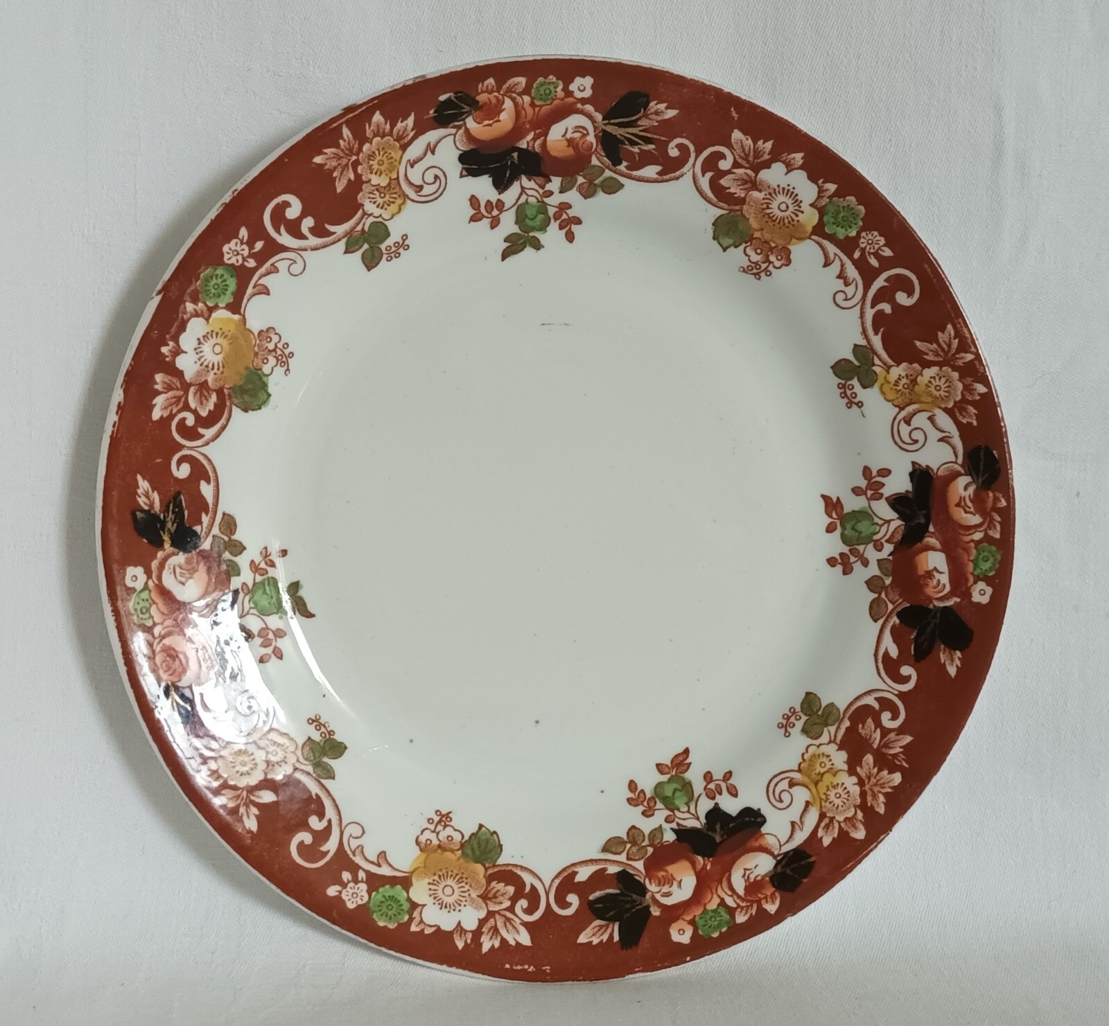 ART DECO DORIC CHINA TEA PLATE BONE CHINA SIDE PLATE BROWN AND WHITE ...