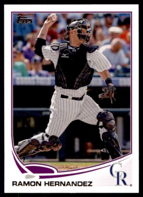 2013 TOPPS #165 RAMON HERNANDEZ COLORADO ROCKIES | eBay