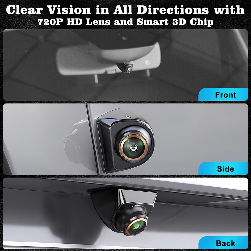 AHD 720P Car Rear View Reverse Camera Parking Backup Cam Night Vision ...