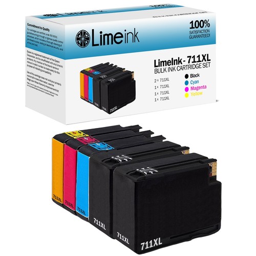 5 Pack Compatible HP 711XL 711 Ink Cartridges for Designjet T120 T520 ...