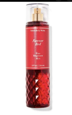 5pc Bath & Body Works FOREVER RED Fine Fragrance Mist Body Spray Splash ...