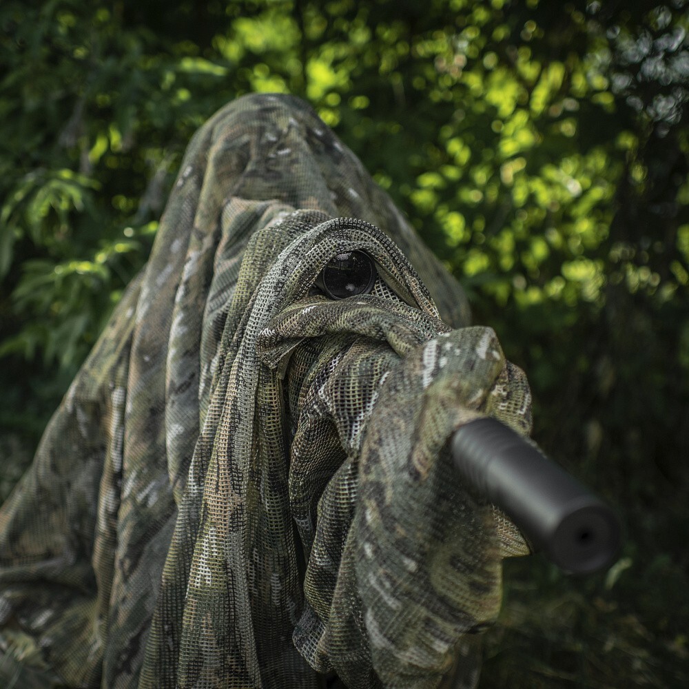 Camouflage M-Tac sniper mesh scarf 250*200 cm multicam MTP Sniper cape ...