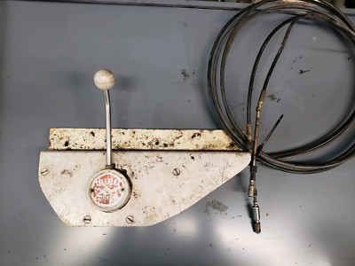 Teleflex Marine Vintage Single Lever Side Mount Control Box with Cables ...