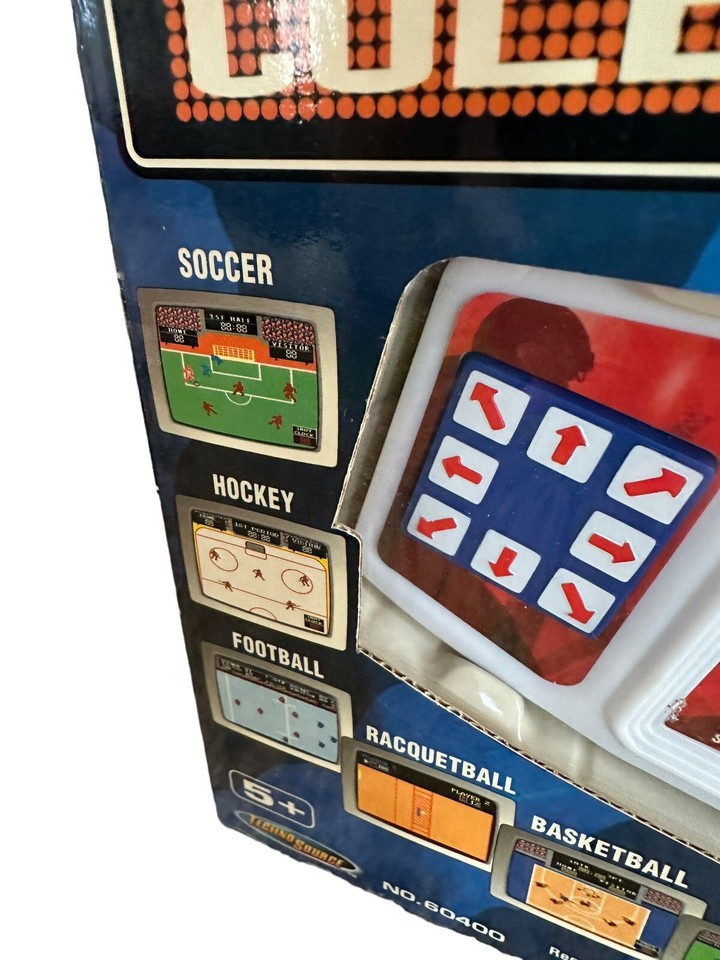 COLECO Video Game System 6 Games 2005 Soccer Hockey Racquetball +more ...