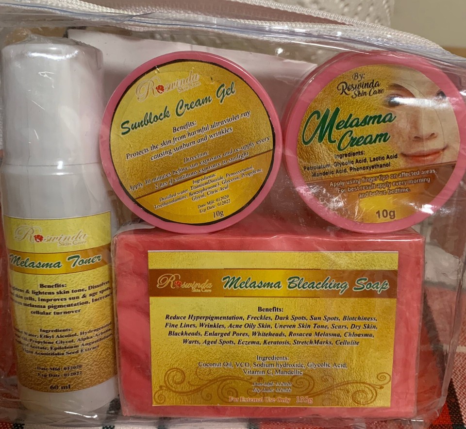 4 In 1 Melasma Set Whitening Remove Dark Sun Spot Hyperpigmentation ...